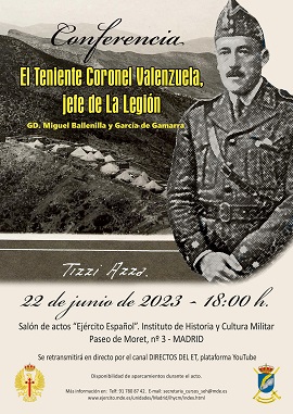Conferencia "El teniente coronel Valenzuela, jefe de la Legión ...